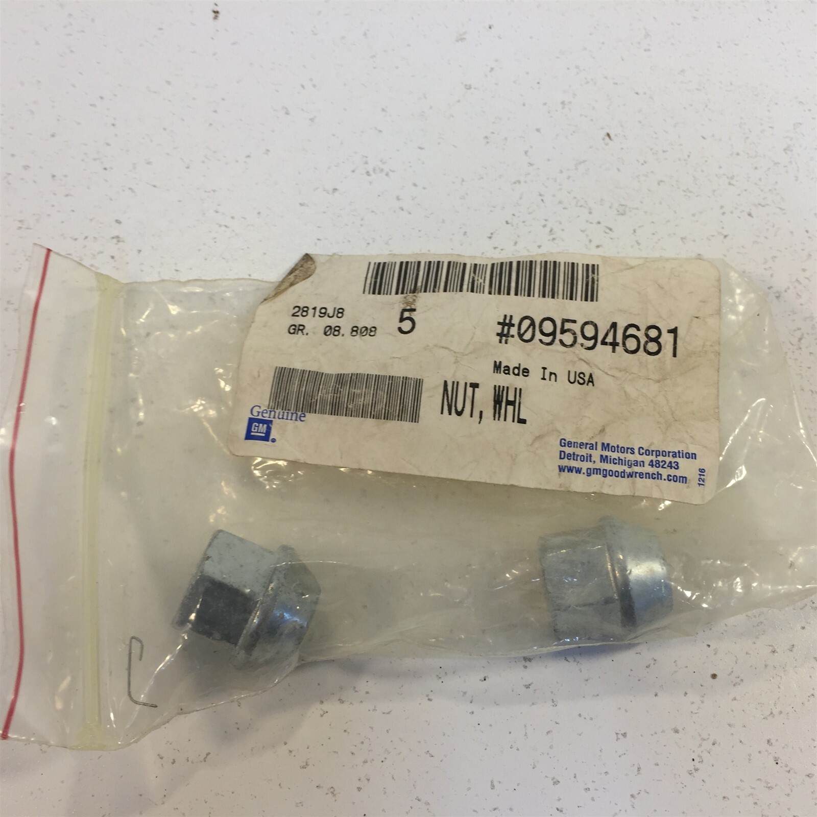 (2) Genuine GM 9594681 Wheel Nuts - Lot of 2 | eBay