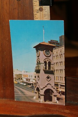 Vintage Postcard Clock Tower Bakersfield California | eBay