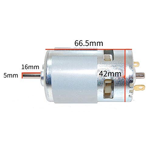 Mini Electric Motor 775 DC Motor 12V/24V with B10 Drill Chuck and Seat ...