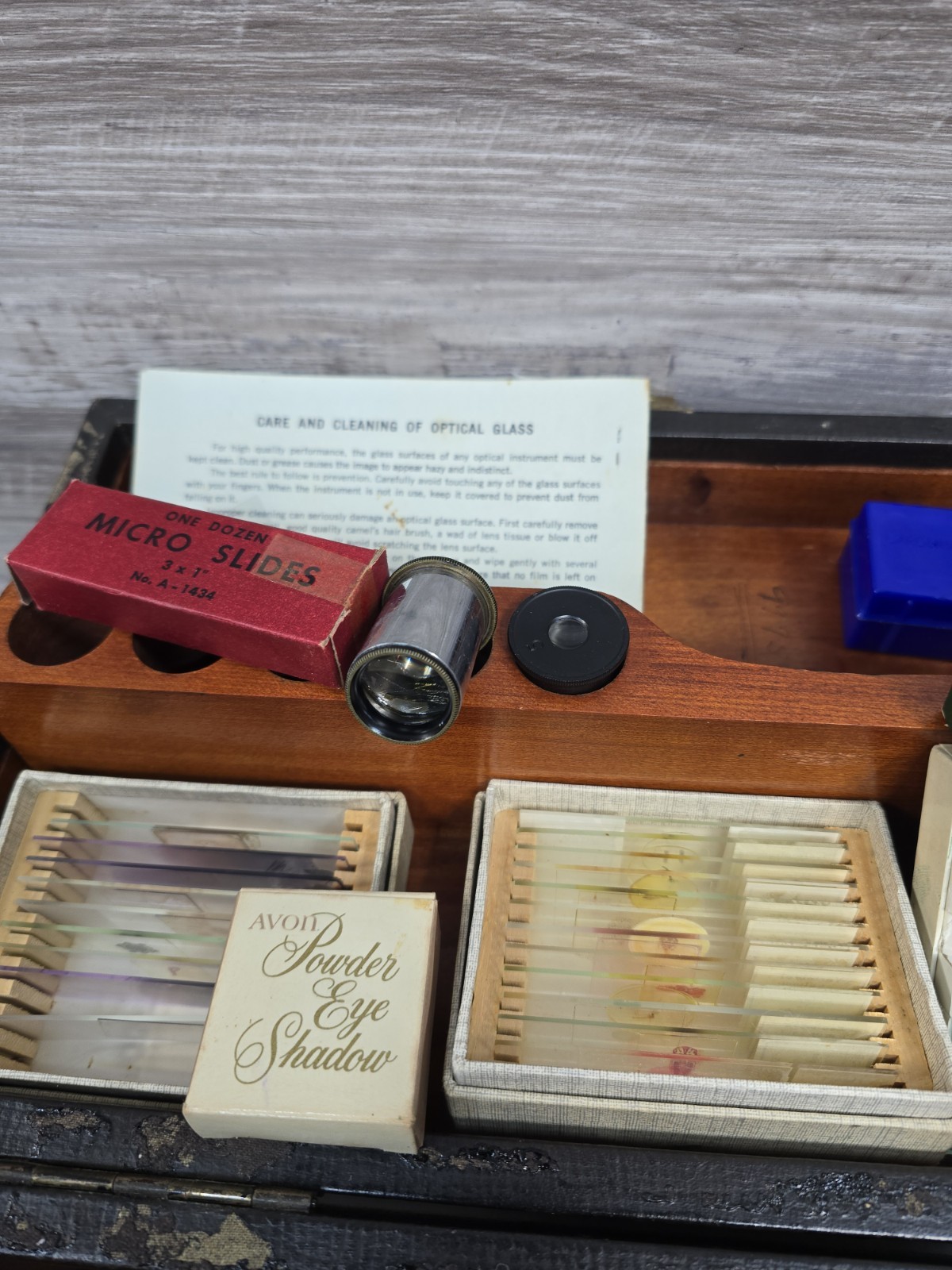 Vintage Antique Spencer Buffalo USA Microscope W/Case Light Slides | eBay