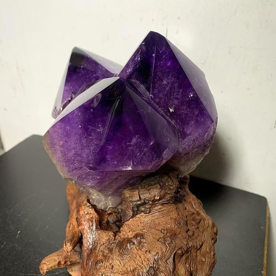 7.9LB Natural amethyst vug cluster crystal Quartz Mineral specimen ...