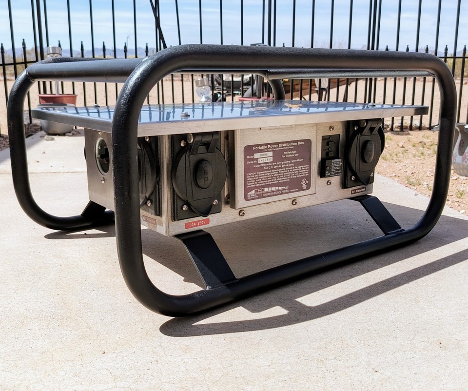 CEP Portable Temporary Spider Box Power Distribution 7706-G 50 Amp 125 ...