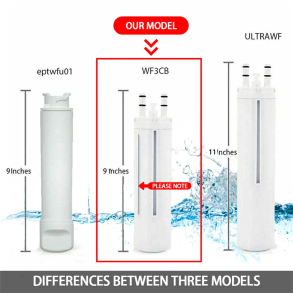2 PACK New Frigdaire WF3CB PureSource 3 Refrigerator Water Filter New ...