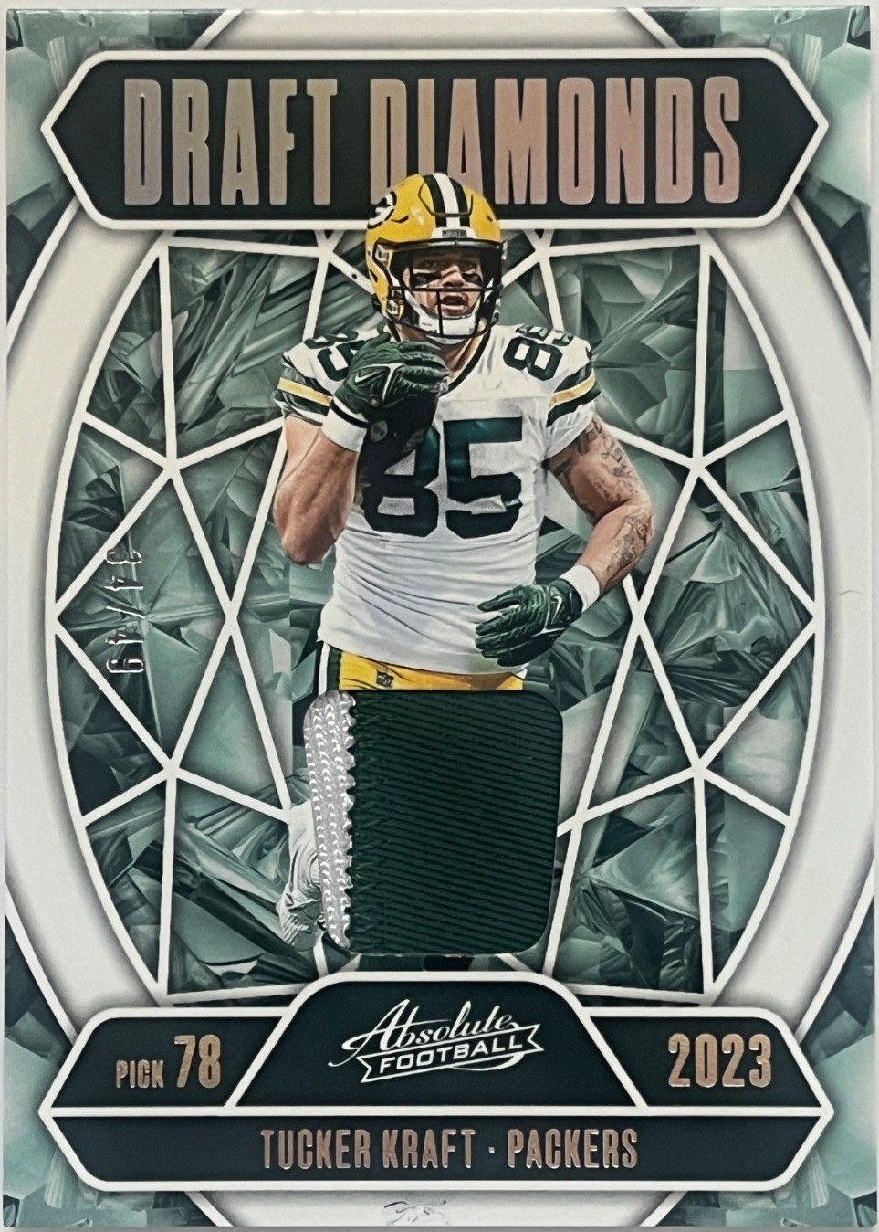 2025 Panini Absolute - Draft Diamonds Jerseys Tucker Kraft #DDJ-TKR ...
