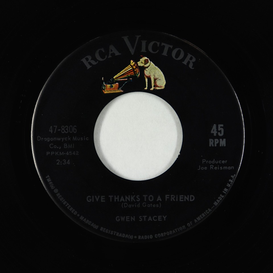 Northern Soul 45 - Gwen Stacey - Ain't Gonna Cry No More - RCA Victor ...