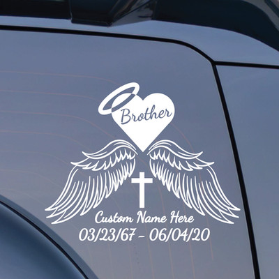 Custom Brother MEMORIAL Decal - Personalized In Loving Memory ...
