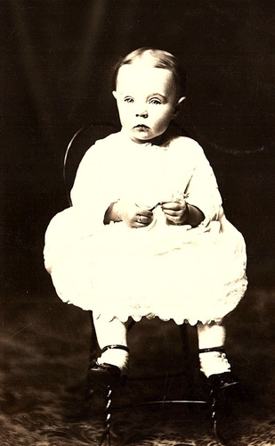 c1915 CUTE BABY GIRL WITH LACE TRIMMED DRESS RPPC POSTCARD P785 | eBay