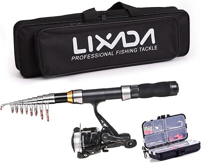 Fishing Rod Reel Combo Full Kit 2.1m/2.3m Telescopic Fishing Rod ...