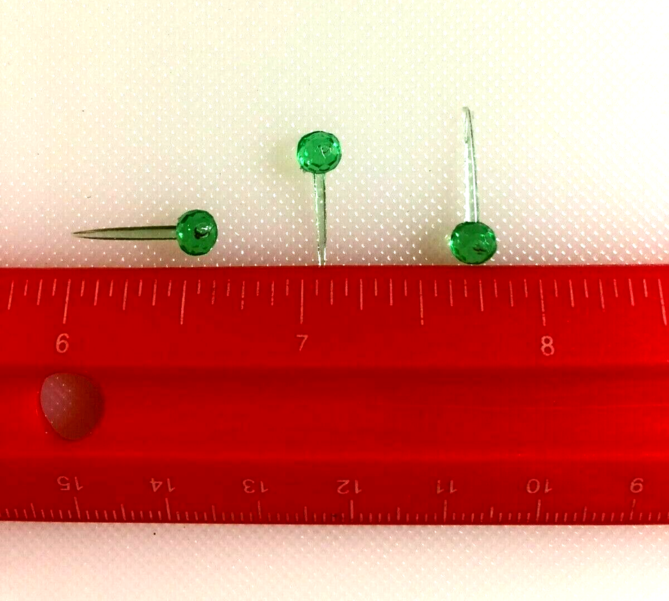 75 Faceted Clear MINI Pin Lights Bulbs Ceramic Christmas Tree TINY Pins ...