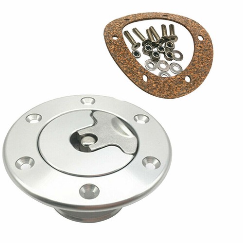 Auto Fuel Filler Neck Up Gas Cap Flush Mount with 6 Holes Universal New ...