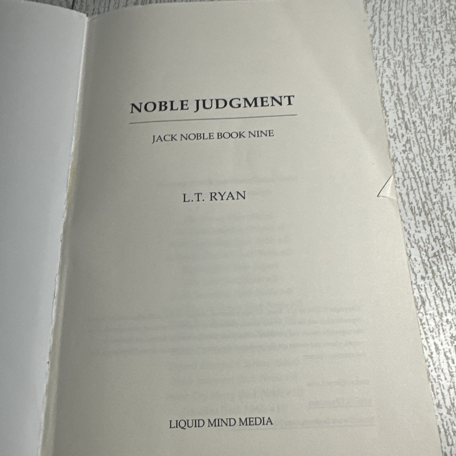 Jack Noble Ser.: Noble Judgment (Jack Noble #9) by L. T. Ryan (2018 ...