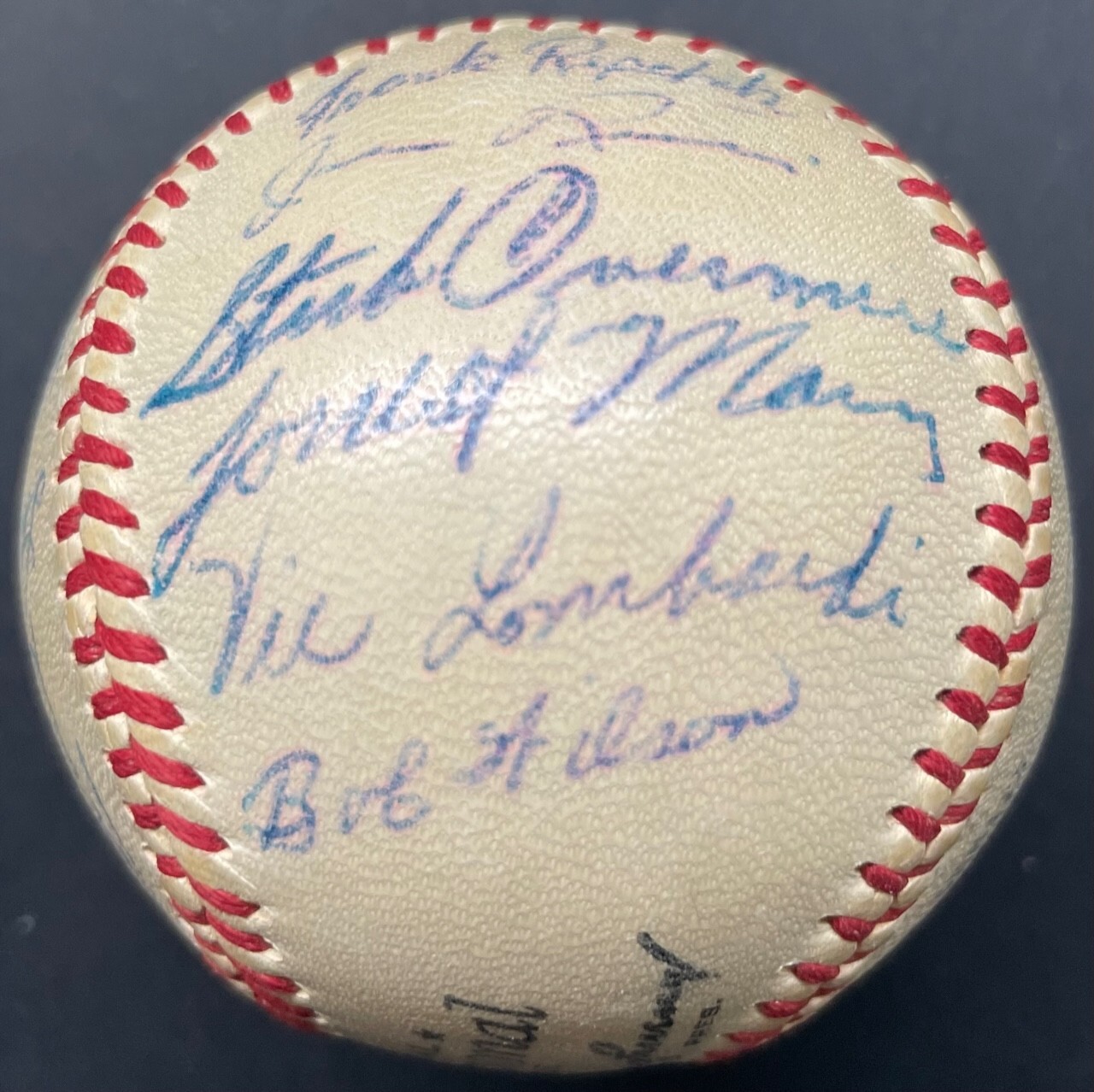 1953 Toronto Maple Leafs Baseball Team Signed Ball Autographed x19 MILB ...