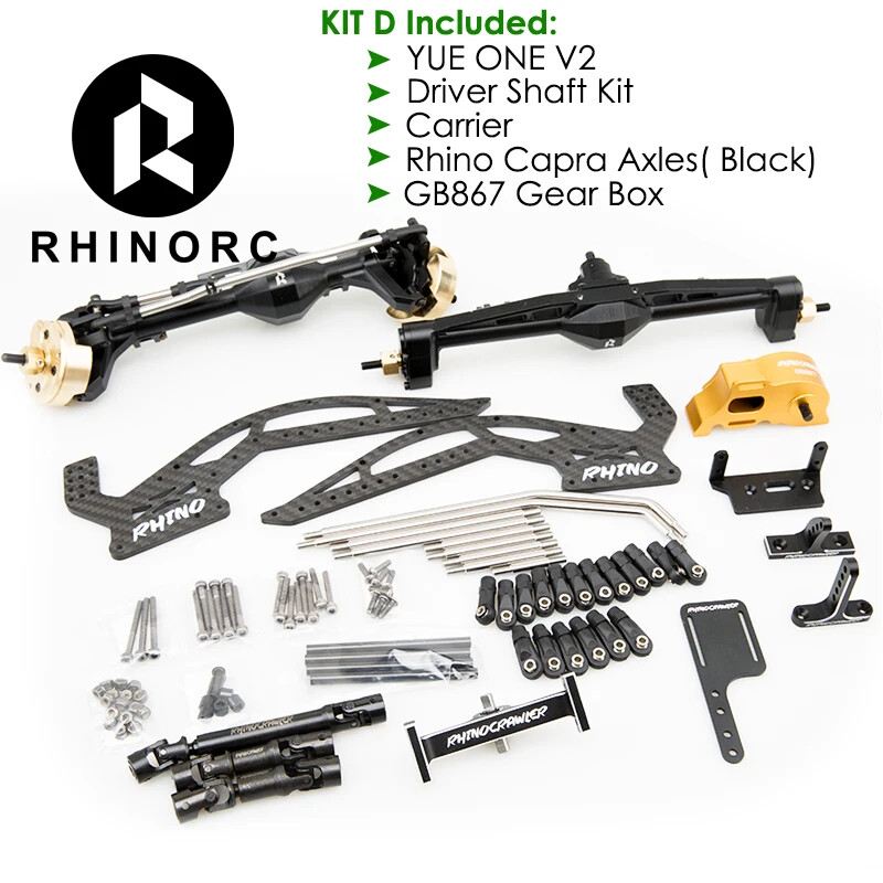 Rhino YUE ONE V2 RC Crawler Chassis Shafty Full Kit Capra Axles Driver ...