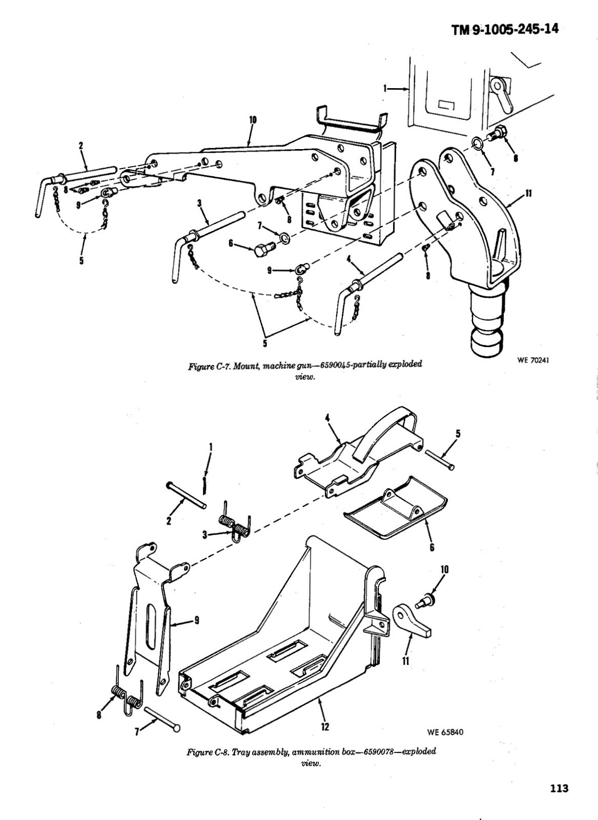 TM9-1005-245-14 ~ Maintenance & Parts Manual ~ Truck Gun Mounts ~ 1973 ...