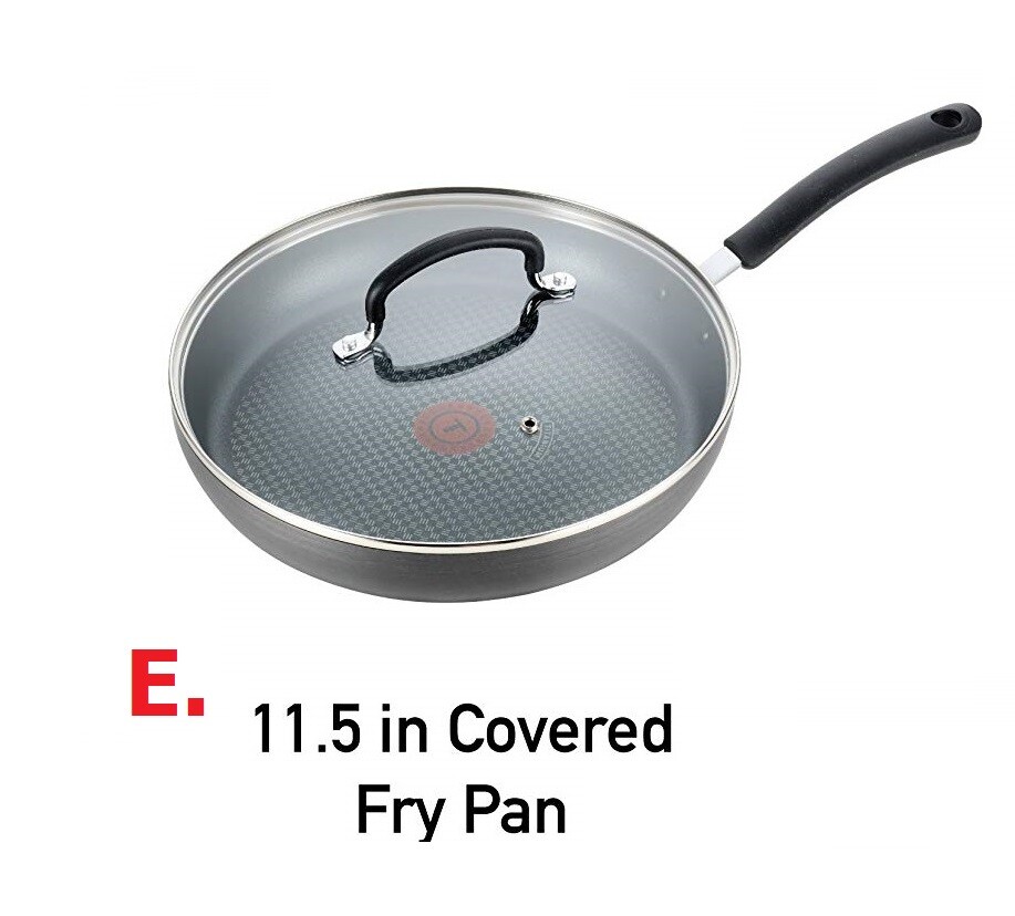 T-fal Ultimate Hard Anodized Titanium Nonstick Thermo-Spot Fry Choose ...