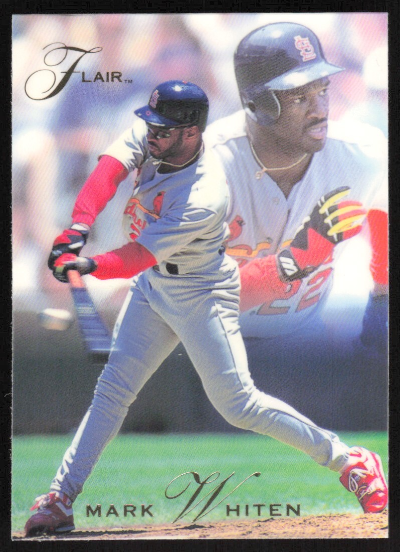 1993 Flair Baseball Card Mark Whiten #130 St. Louis Cardinals | eBay