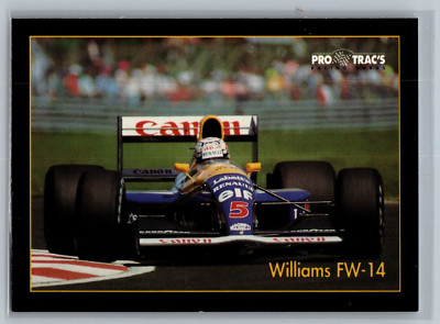 1991 Pro Trac's Formula One Series Williams FW-14 #10 Trading Card | eBay