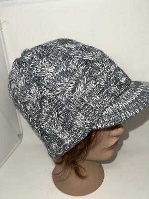 NWT Adidas Cable Knit Hat Cap Fleece Lined Crystal Brimmer Cableknit ...