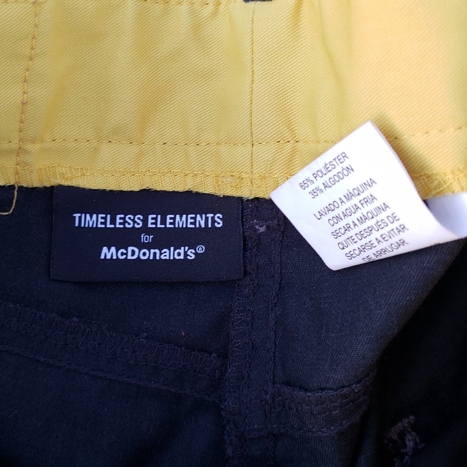 McDonalds Black Work Uniform Pants Womens Timeless El… - Gem