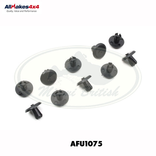 LAND ROVER PLASTIC RIVET BLACK SET x10 DENFENDER 87-06 AFU1075 AM | eBay