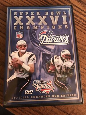 Super Bowl XXXVI Champions Patriots (DVD, 2002) Rare OOP Region 1 USA ...