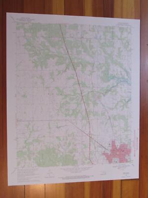 Hugo Oklahoma 1971 Original Vintage USGS Topo Map | eBay