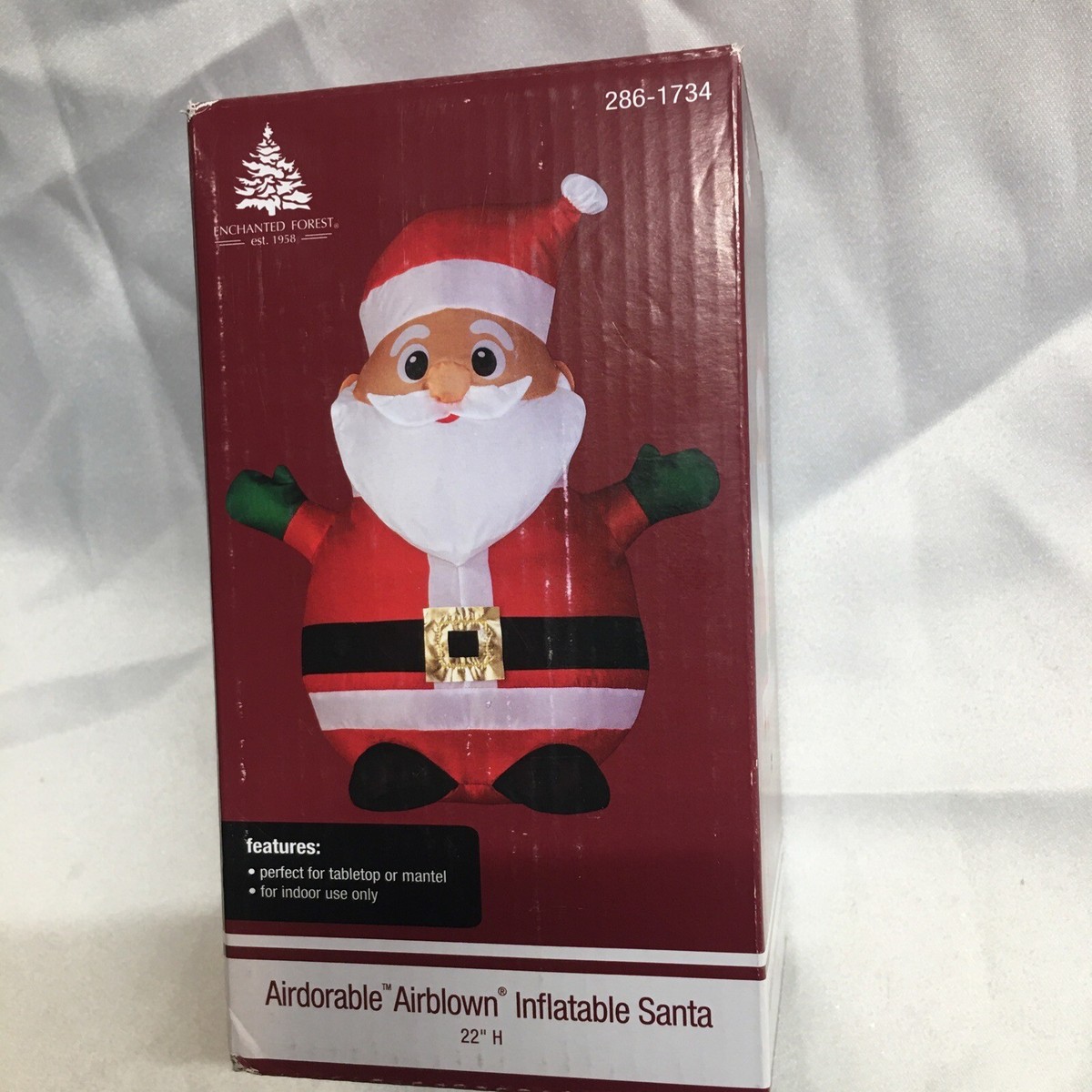 Enchanted Forest Lighted Santa Blowmold At Menards