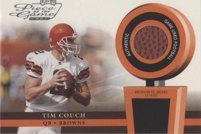 2002 Playoff Piece of the Game - Materials Tim Couch #POG-53 Football ...