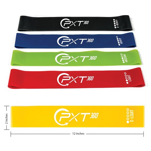 Weights Loop Exercise Resistance Bands Set By : 5 Varying Resistance ...