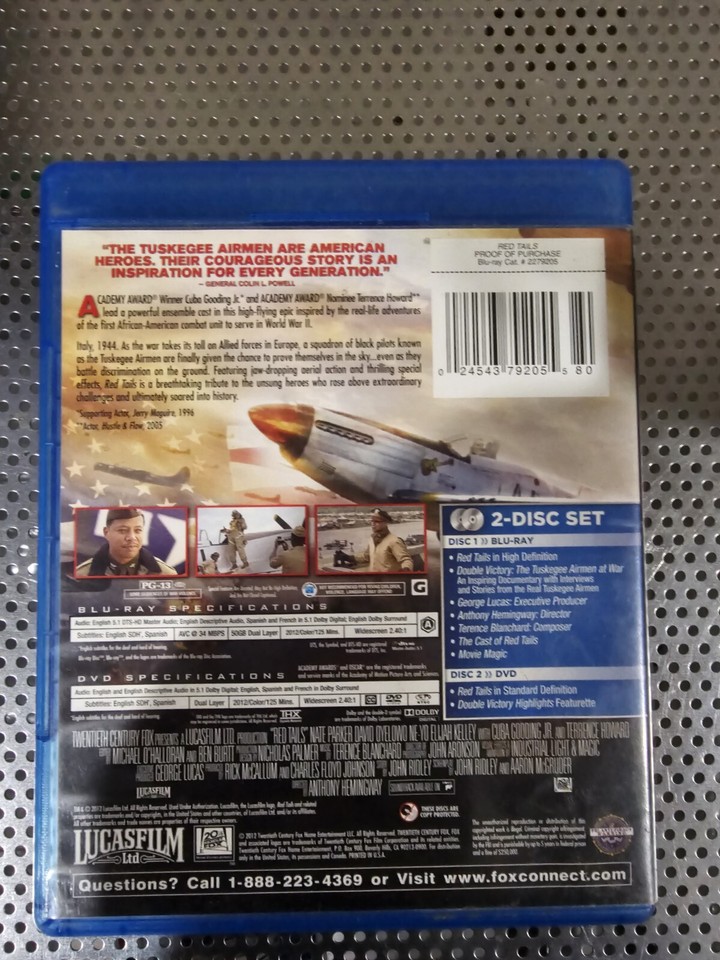 Red Tails (Blu-ray, 2012) 24543792055 | eBay