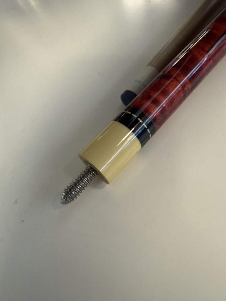 Pechauer JP Series Wine Pool Cue 6 Point W/Shaft And Case Very Clean ...