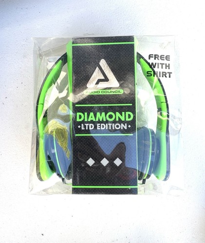 Audio Council Diamond Ltd Edition Green w/black Trim Headphones | eBay