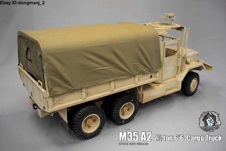 GO-TRUCK 1/6 Full Metal US Army M35 A2 Truck 2.5ton Truck Model For 12 ...