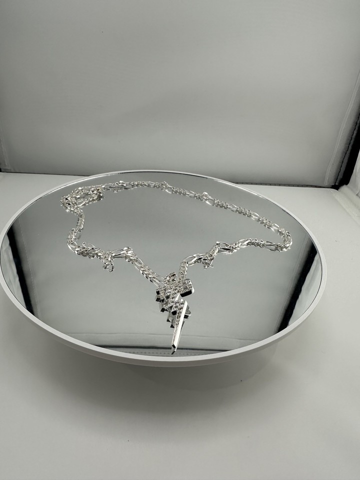 Elvis TCB pendant with 21" silver chain | eBay