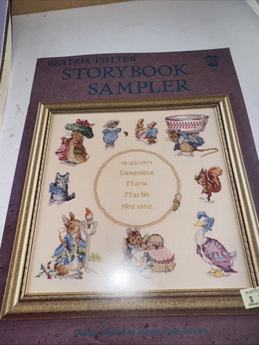 Beatrix Potter Storybook Sampler Cross Stitch Book 623 1996 Rare | eBay