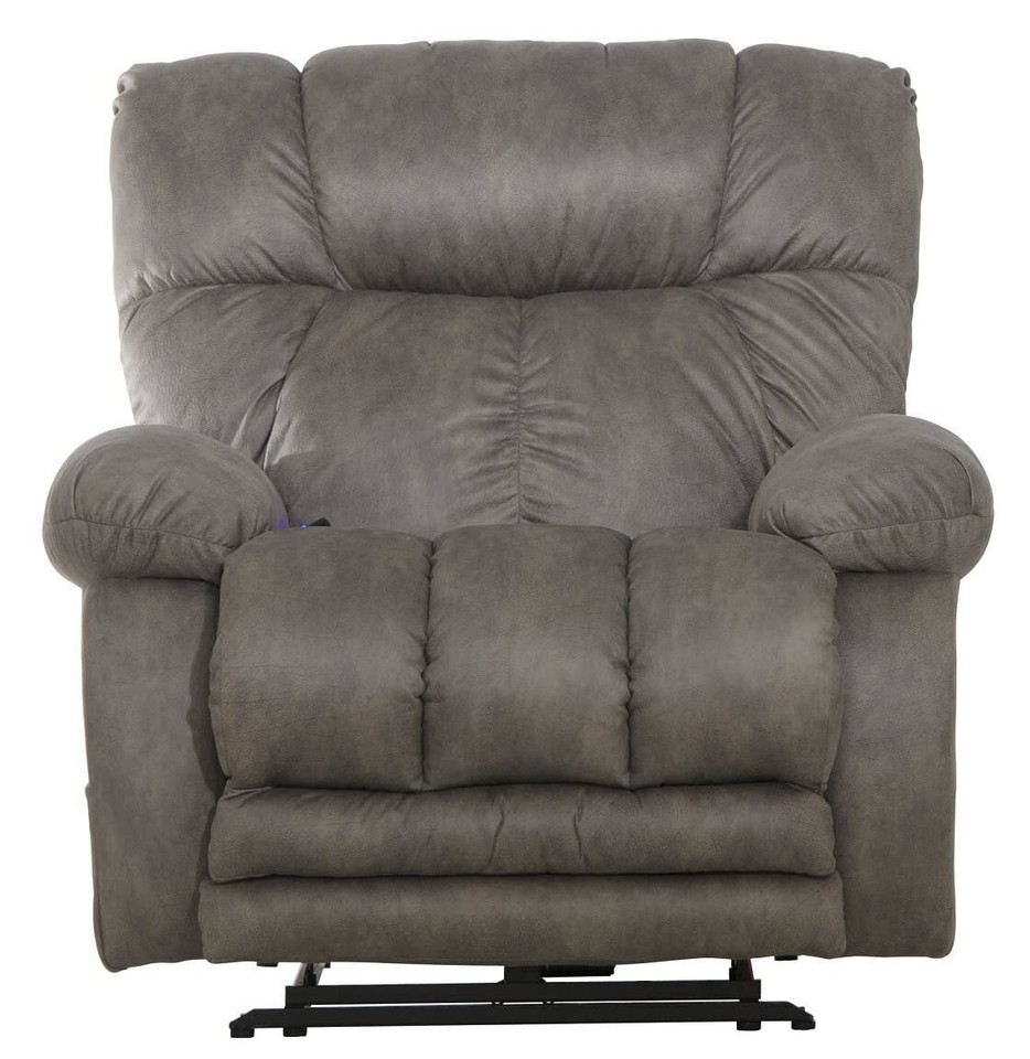Catnapper Flynn Power Headrest w/Lumbar Power Lay Flat Recliner w/Dual ...