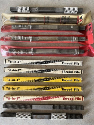 Lot (12) Thread File “8–in-1” Made In U.S.A. Tools NU-THREAD | eBay