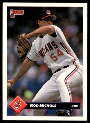 1993 Donruss Baseball Card Rod Nichols Cleveland Indians #521 | eBay