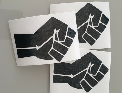 Black Lives Matter Fist BLM Vinyl Decal Sticker (no background) 3.5 in ...