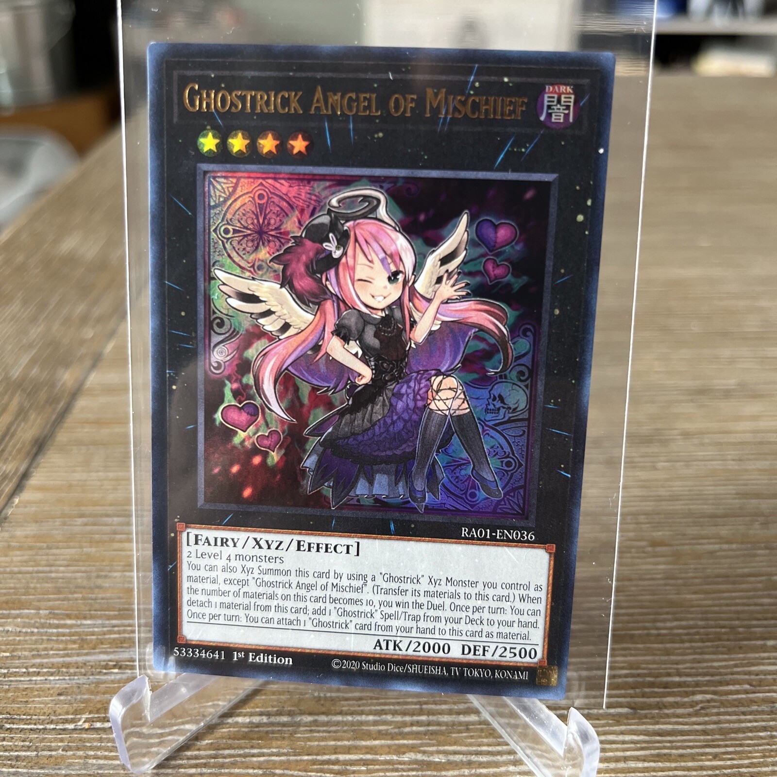 Yu-gi-oh! TCG 1x Ghostrick Angel of Mischief RA01-EN036 ULTRA YUGIOH ...