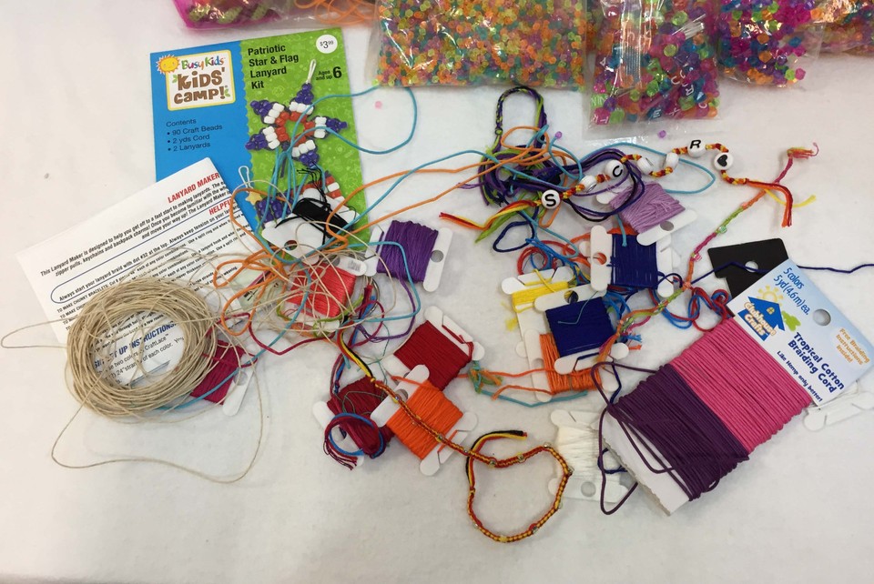 Weave Wheel Landyard Maker Instructions Neon Beads Cord Carded Thread ...