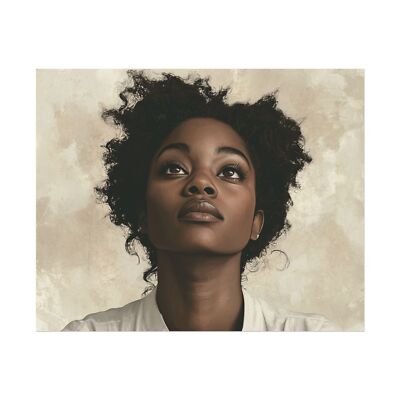 Elegant Woman Portrait | 10x8 Premium Textured Matte Poster – Stunning ...