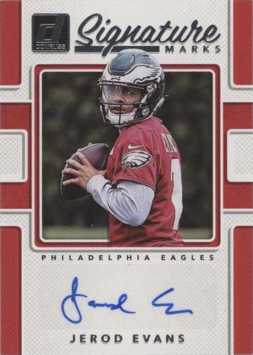 2017 Panini Donruss - Signature Marks Jerod Evans #SM-JEV (AU, RC) for ...