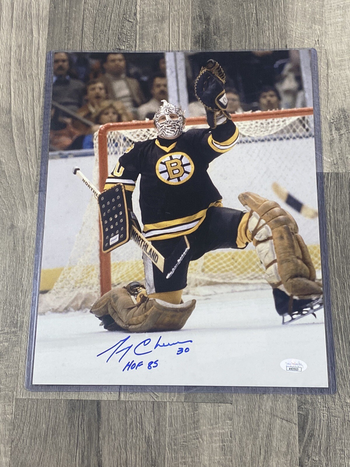Gerry Cheevers Hand-Signed Autographed Boston Bruins 11x14 Photo JSA ...