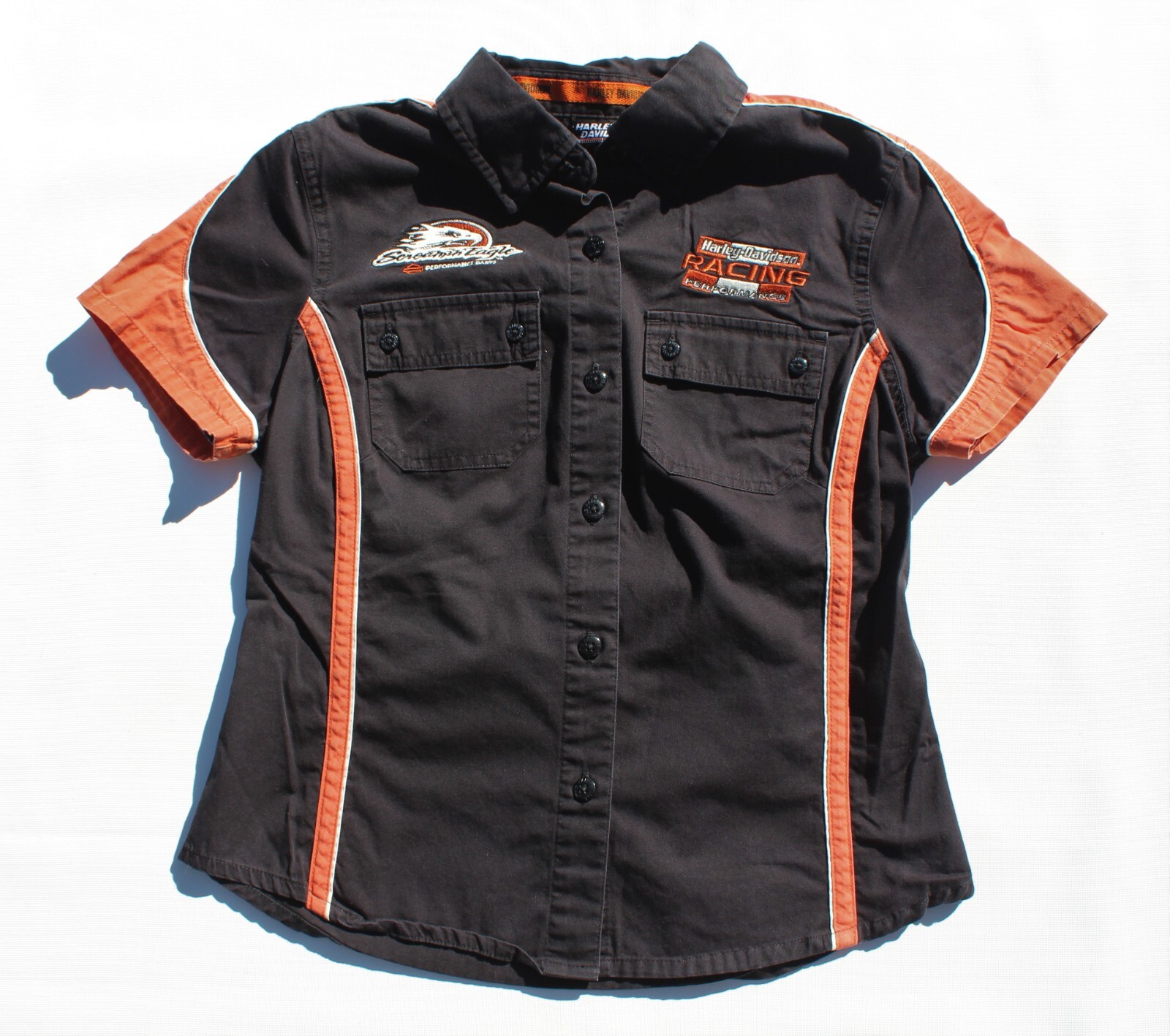 Harley Davidson Womens Performance Racing Button Up S… - Gem