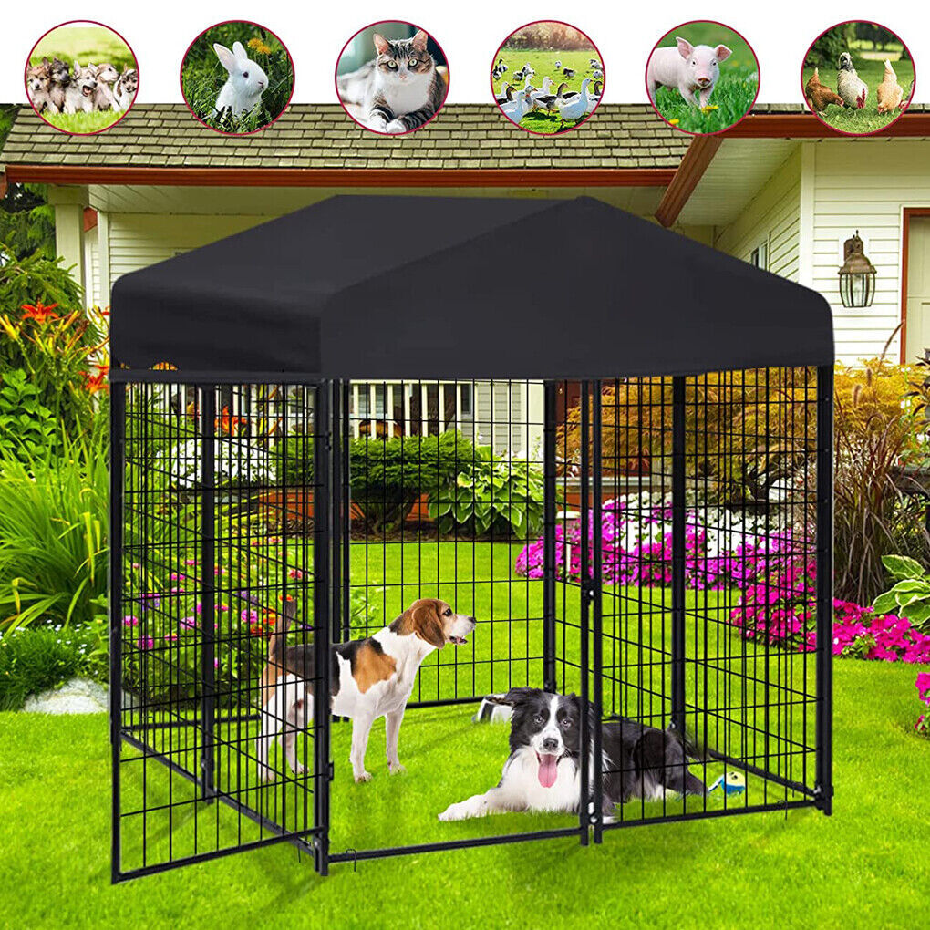 Heavy-Duty Large Villa Dog Kennel Outdoor Dog Yard Pet Playpen House ...