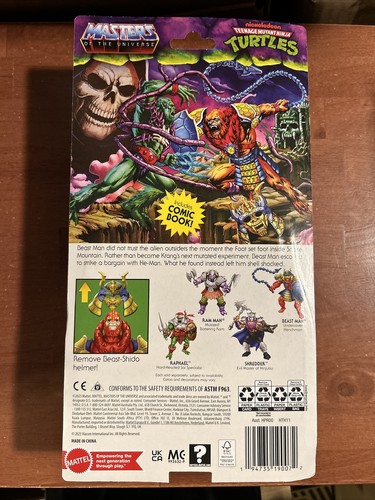 BEAST MAN - Turtles of Grayskull Wave 2 Figure MOTU TMNT BRAND NEW IN ...