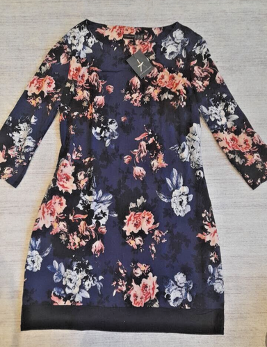 BN Primark Dress Size 14 floral flattering tunic A line tp28 | eBay UK