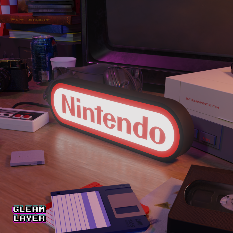 Nintendo Led Lightbox Gaming RGB Light Sign | eBay