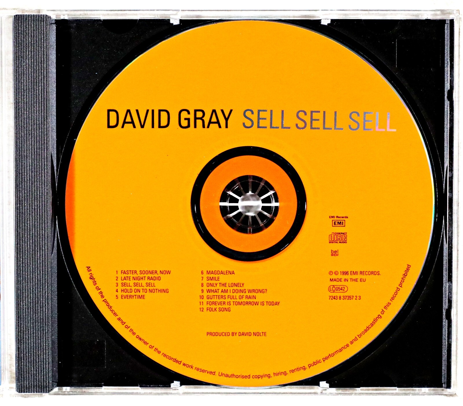 Sell, Sell, Sell by David Gray (CD, 1996) 724383735723 | eBay Australia